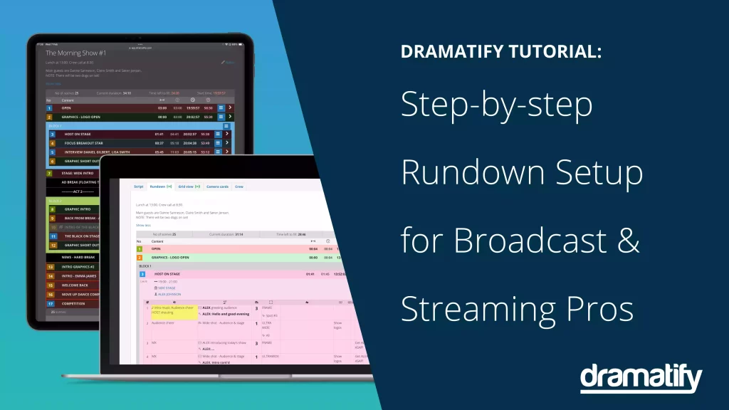Rundown Setup for Broadcast and Streaming Tutorial