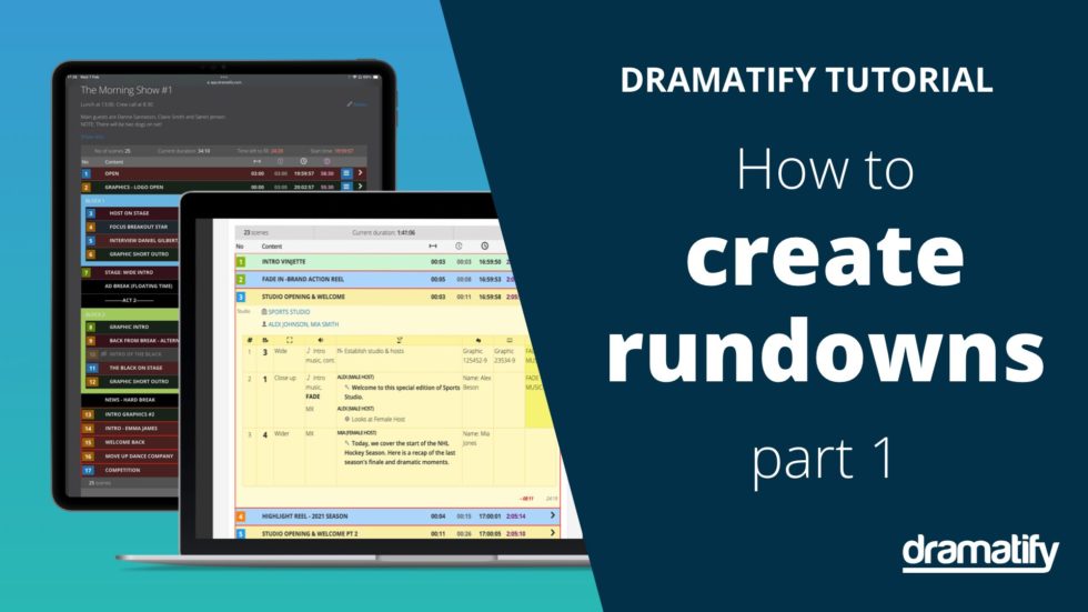 How to Create Rundowns for Broadcast and Streaming the Easy Way - part ...